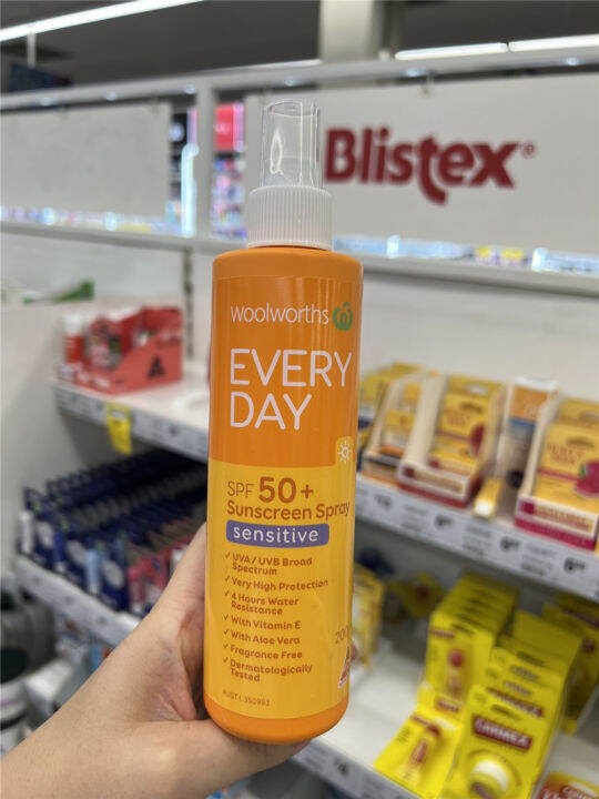 Australian woolworths sunscreen spray 200ml face body can be used ...
