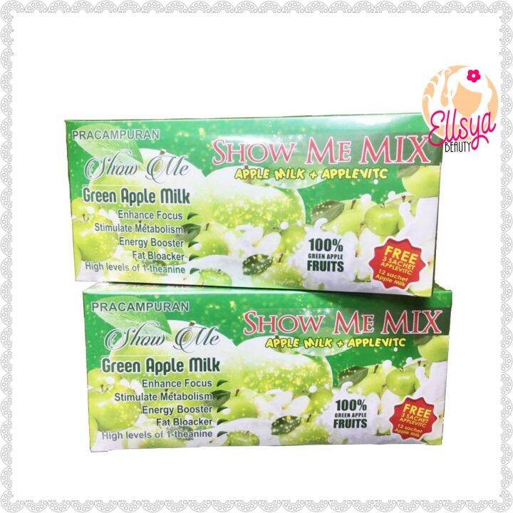 SHOW ME GREEN APPLE MIX 100%_ORIGINAL | Lazada