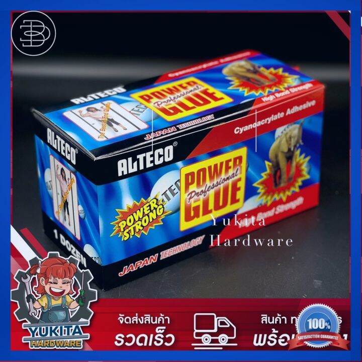 ⭐5.0 | 99+ขายแล้ว (ยกโหล 12 ชิ้น) กาวตราช้าง ของแท้ 100% กาวตราช้าง ยี่ห้อ Alteco - กาวติดเหล็ก ...