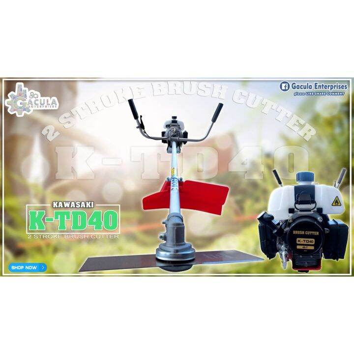 K-TD40 Kawasaki 2 Stroke Grass Cutter Brush Cutter (NOTE: ANG ROD/TUBO AY HIWALAY ANG PAG PAPA ...