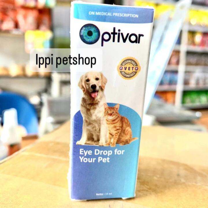 Optivar Obat tetes mata Anjing dan kucing | Lazada Indonesia