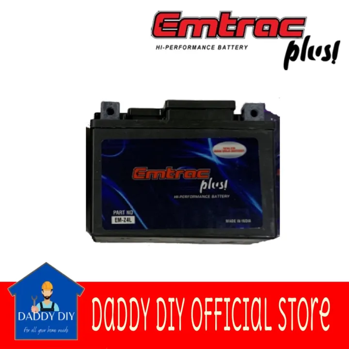 EMTRAC Motorcycle Battery EM-Z4L/ YTX4L | Lazada PH