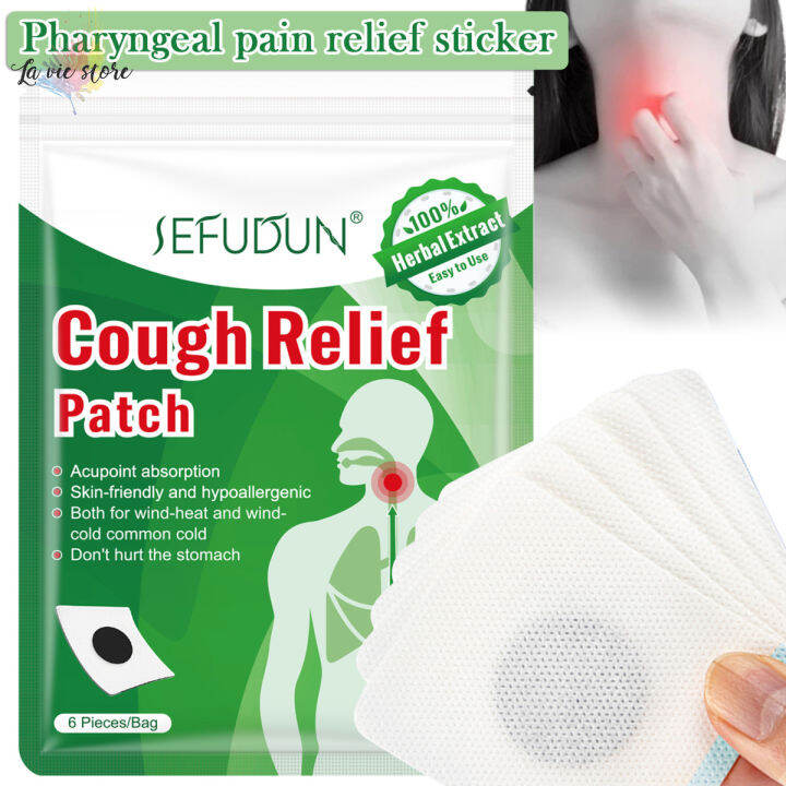 [La vis] 6PCS Cough Relief Patch Herbal Plaster For Relieves Cough ...