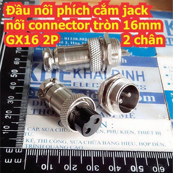 Đầu nối phích cắm jack nối connector tròn 16mm GX16 2P 2 chân ~ 8 chân kde7557 | Lazada.vn