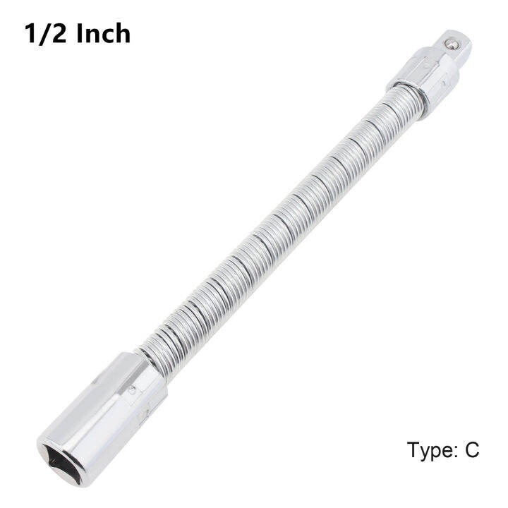 Drive Flexible Socket 1/4 3/8 1/2 Extension Bar Adapter Metal Shaft ...