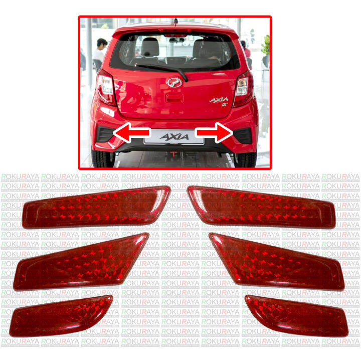 Perodua Axia (2019 Model ONLY) Standard G Spec Rear Back Bumper Red ...
