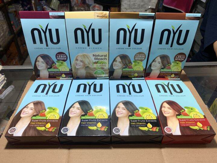 NYU HAIR COLOR (SEMIR RAMBUT) | NYU HENNA SHAMPO | Lazada Indonesia