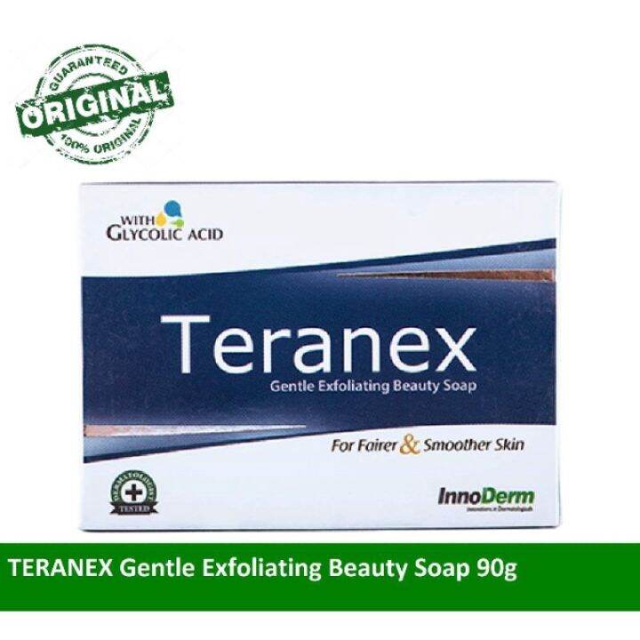 Teranex with Glycolic Acid Beauty Soap 90g - 100 Original by Innoderm ...