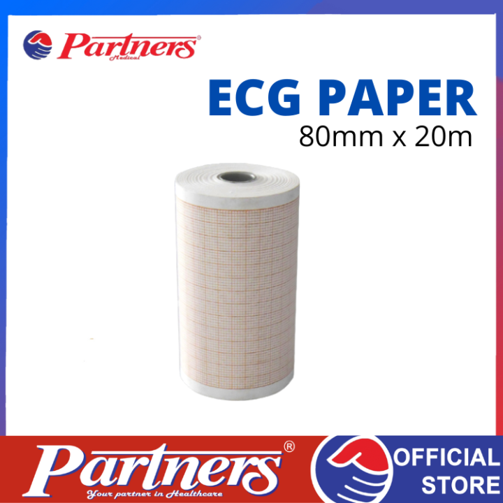 PARTNERS ECG PAPER 80MM x 20M (5 ROLLS) | Lazada PH