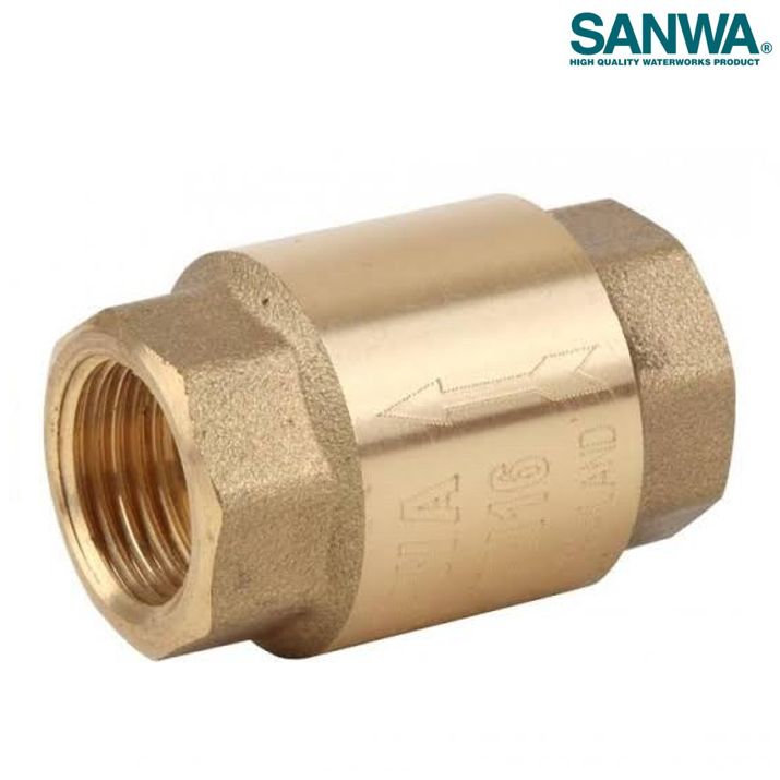 SANWA Spring Check Valve สปริงเช็ควาล์ว (รูเต็ม) ซันวา 1/2 นิ้ว, 3/4 ...