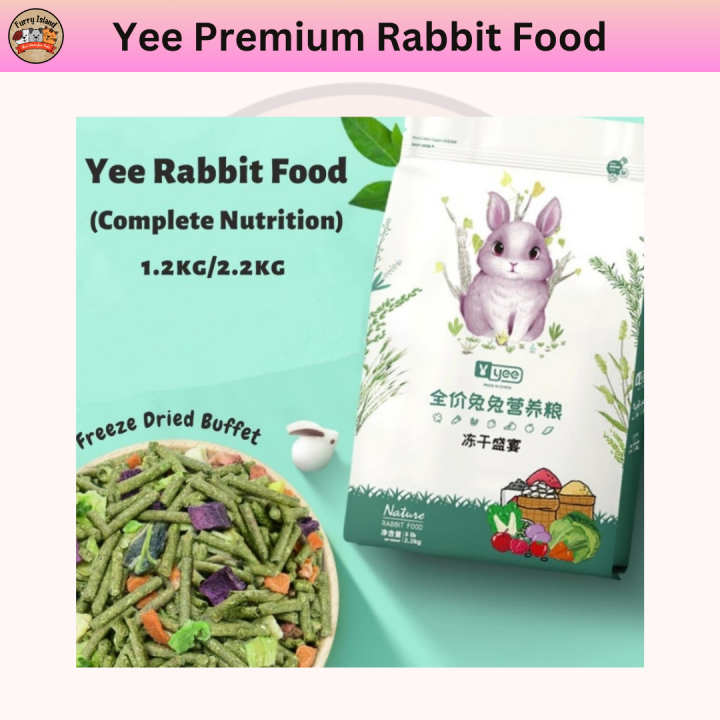 Yee Premium Rabbit Food Timothy hay based Freeze Dried vegetable fruits ...