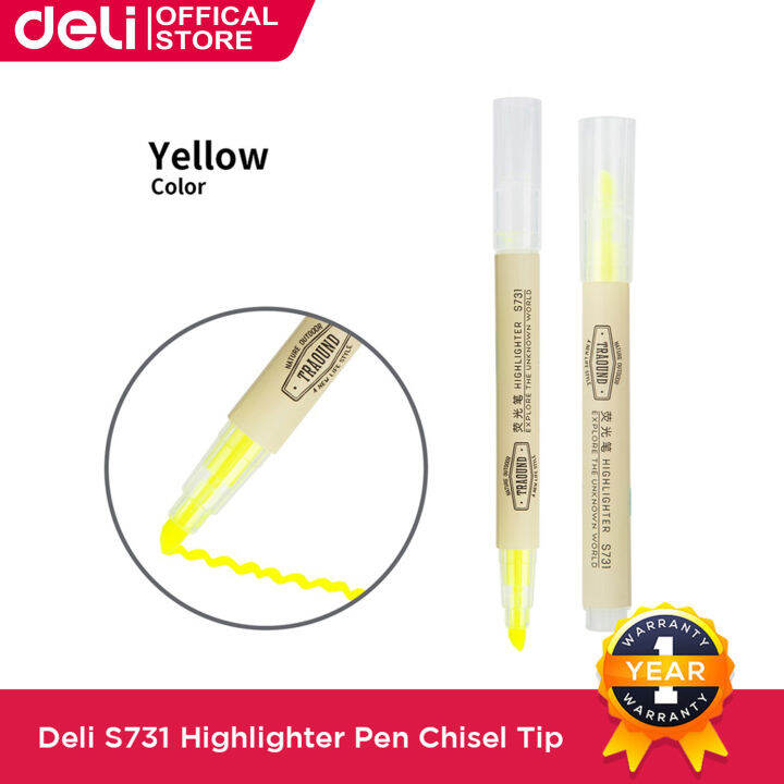 Deli Highlighter Pen 6-Color School Supplies Student Candy Color ...