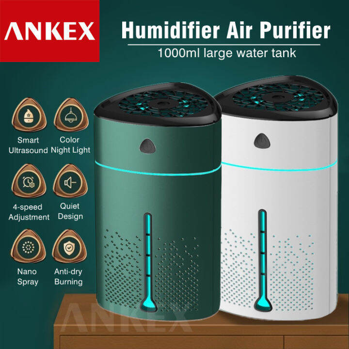 1000ml Humidifier Air Purifier For Living Room Humidifier With Light ...