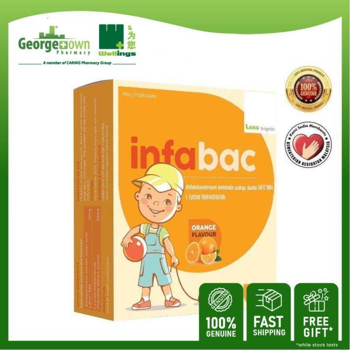 LANG BRAGMAN INFA BAC PROBIOTIC ORANGE SACHET 2G X 14S [Georgetown ...