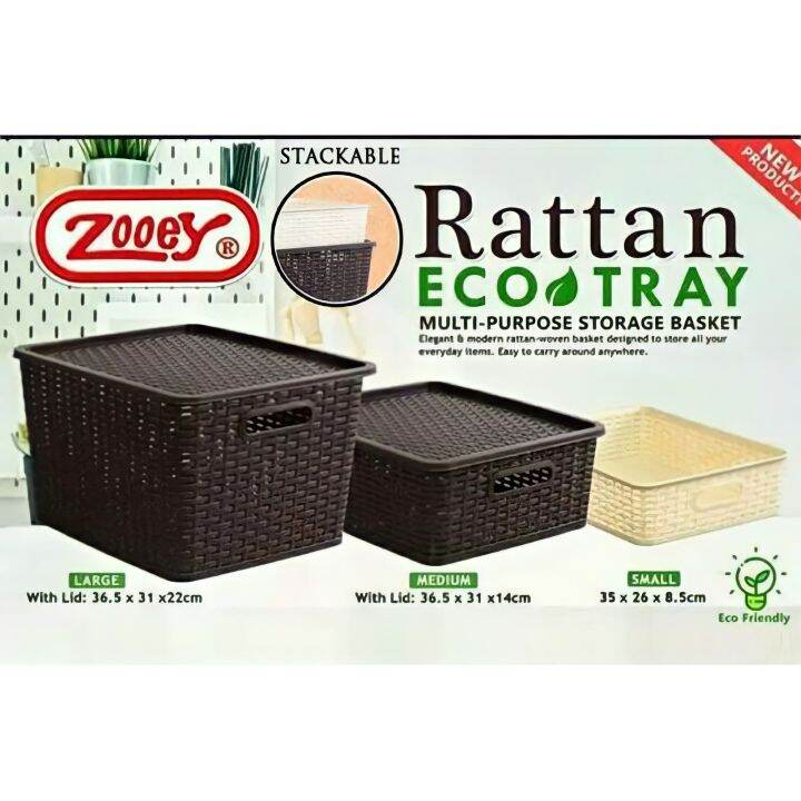 ECO RATTAN BASKET TRAY MULTI PURPOSE BASKET | Lazada PH