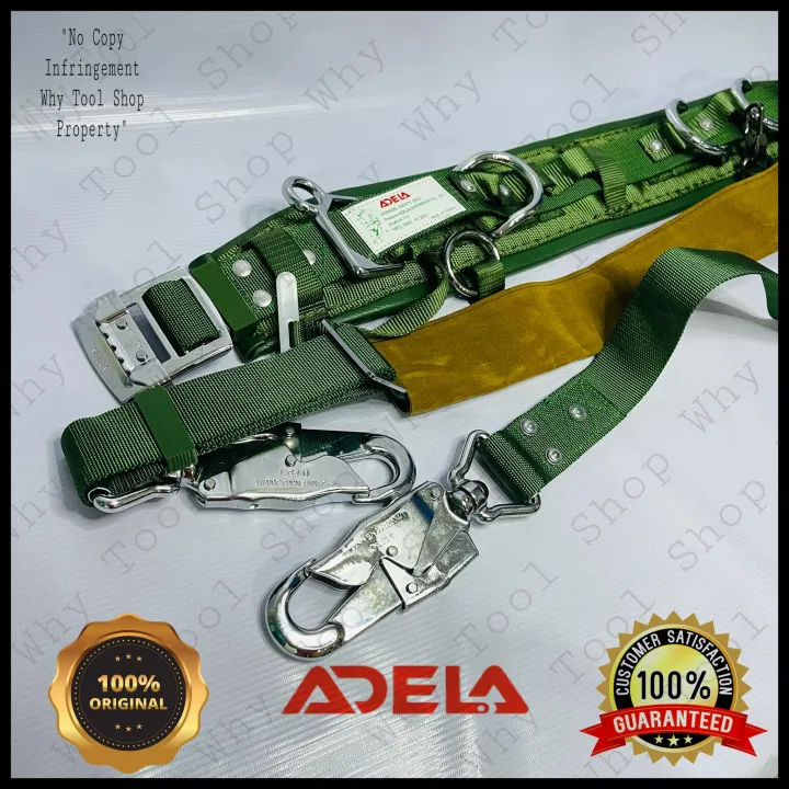 ORIGINAL ADELA H-117 Lineman Climbing Waist Position Safety Belt Fall ...