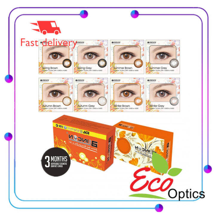 Blincon DD Color Contact Lens 2pcs/box (3 Months Disposable) | Lazada