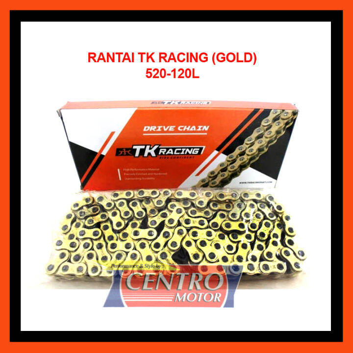RANTAI TK RACING 520HS-120L warna EMAS,cocok untuk Rantai NINJA250 ...
