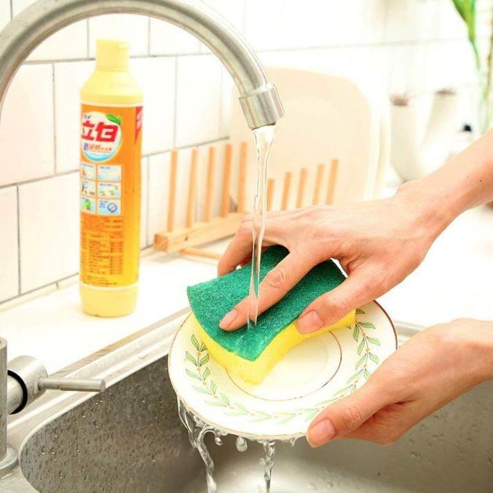 Spons Cuci Piring Sabut Hijau Cuci Piring Spons Sponge Kuning | Lazada ...