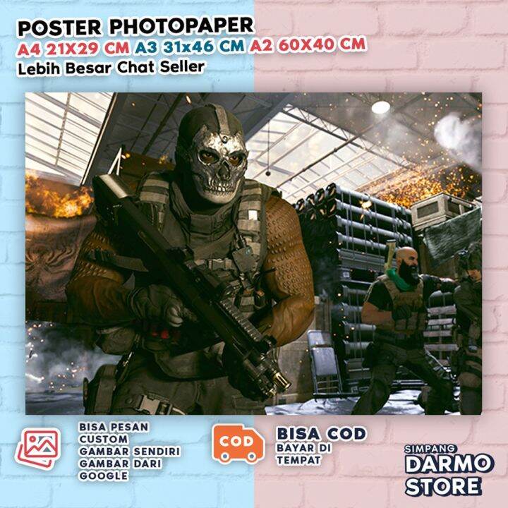 Poster Call of Duty Game Mobile PC Playstation Prince Soap Ghost ...
