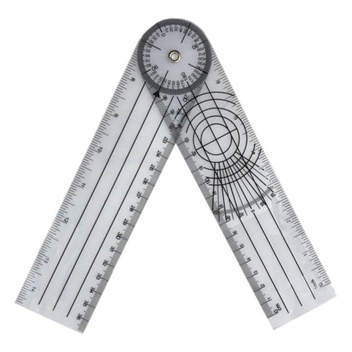Professional Multi-Ruler 360 Degree Goniometer Angle Spinal Ruler ...