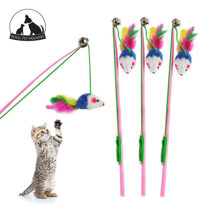 ROYAL PET PARADISE Tongkat Tikus Mainan Kucing Bulu Warna Stick ... ROYAL PET PARADISE Tongkat Tikus Mainan Kucing Bulu Warna Stick ...