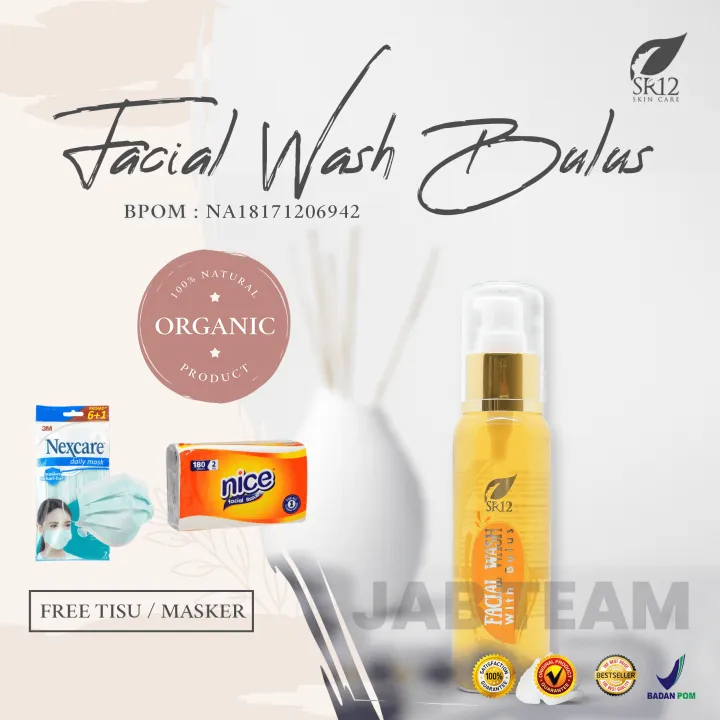 SR12 FACIAL WASH BULUS SOAP / SABUN WAJAH CAIR & BATANG 100ML ...