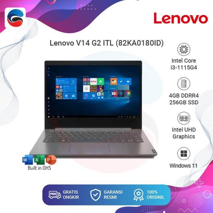 LENOVO Laptop V14 G2 ITL Intel Core i3 1115G4 4GB 256GB Win 11 ...