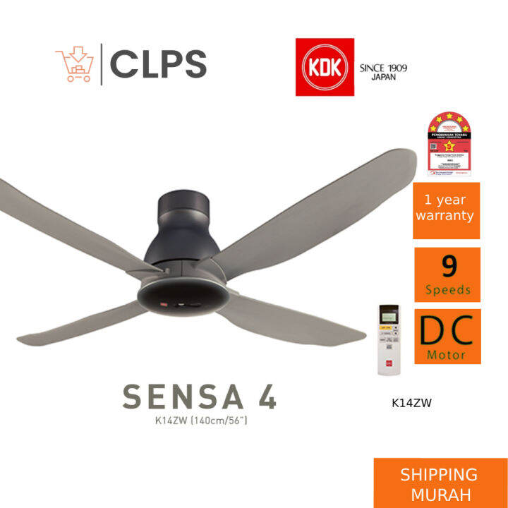 KDK K14ZW 9 speed Ceiling Fan with Remote control Kipas Siling 9 speeds ...