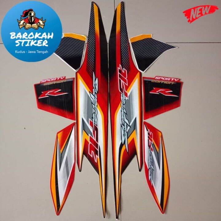 Striping Stiker Polet List honda supra fit r new r jumbo 2007 merah ...