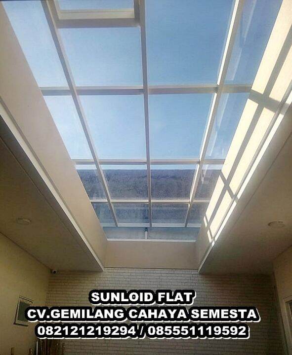 Sunloid flat ( 2 mm ) Atap Transparan Solid / Atap Polycarbonate Sheet ...