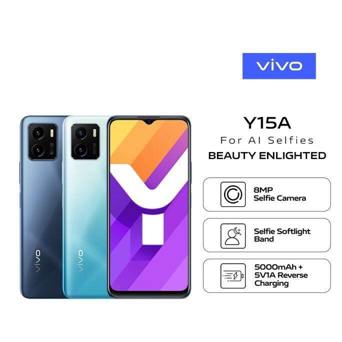 (READY STOCK) Vivo Y15A - 4+1GB Extended RAM + 64GB ROM Battery 5000mAh ...