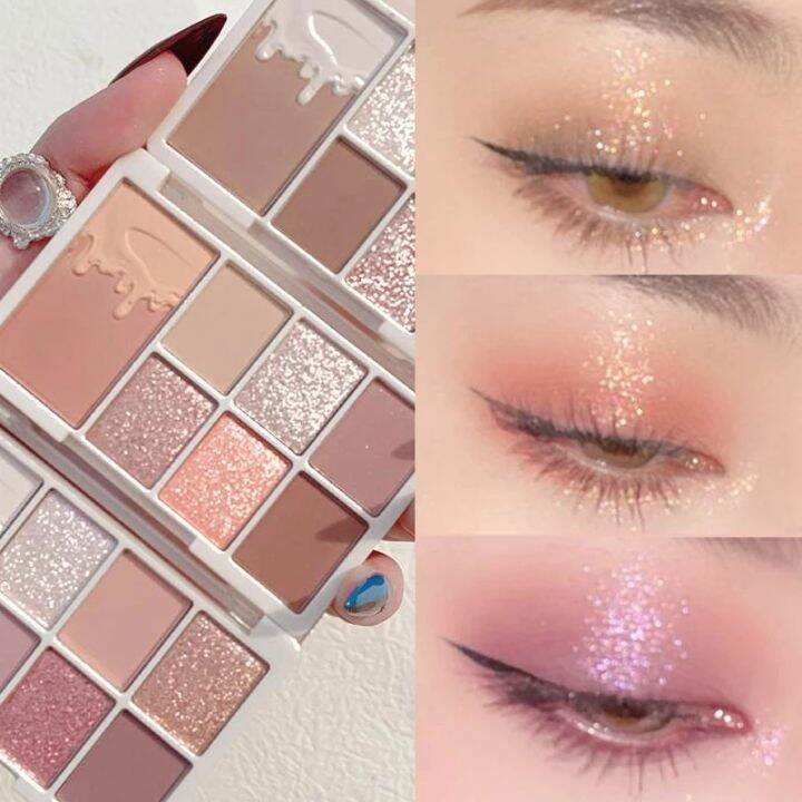 7 Colors Glitter Eyeshadow Makeup Pallete Matte Eye Shadow Palette ...