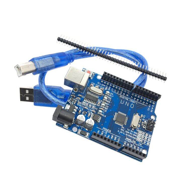 ชุดบอร์ด Uno R3 ( Ch340G ) Mega328P สําหรับ Arduino Uno R3 พร้อมสาย Usb ...