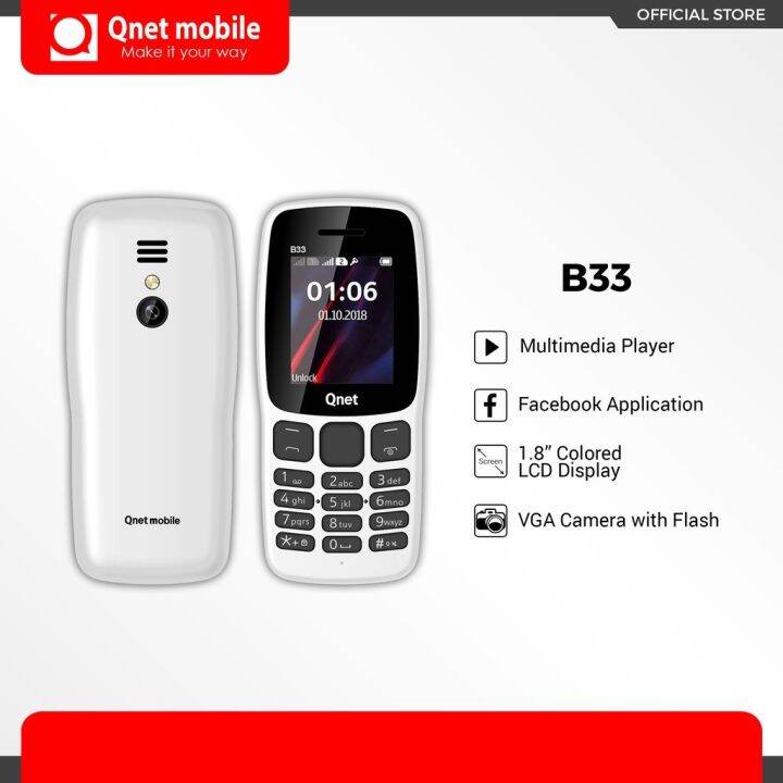 Qnet Mobile Basic Phone B33 Model | Lazada PH