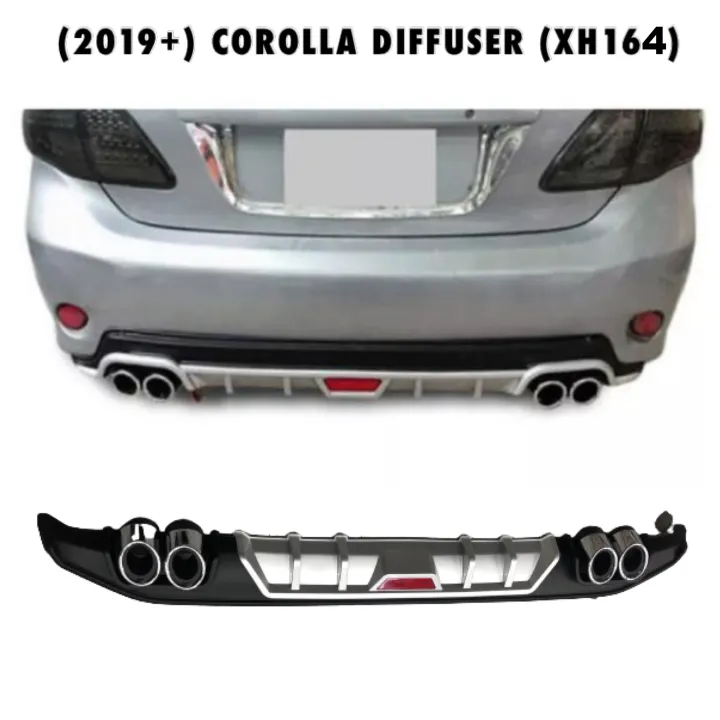 CPS 2019 2020 2021 2022 2023 TOYOTA COROLLA Car Rear Bumper Diffusers ...