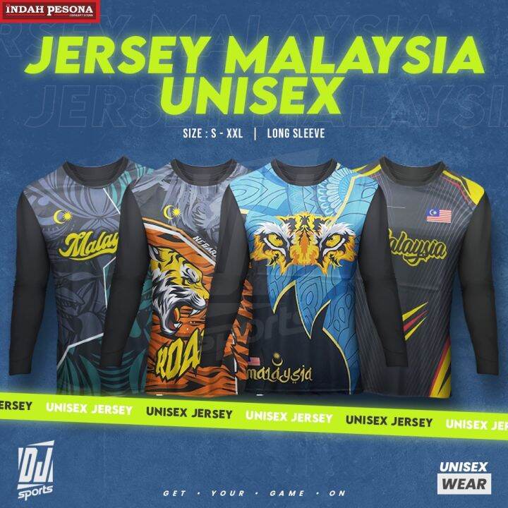 𝐃𝐉 𝐒𝐩𝐨𝐫𝐭 Malaysia Merdeka Jersey Long Sleeve / Sport / Group / Hiking ...