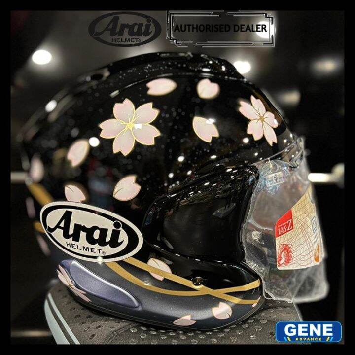 ARAI VZ RAM Sakura Black Open Face Jet Helmet 100% Original From ...