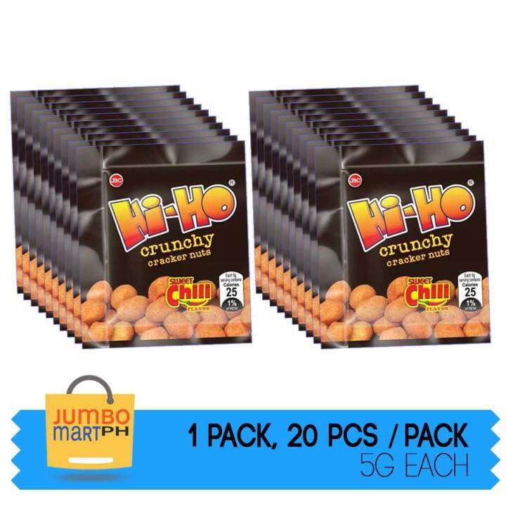 HI-HO CRUNCHY CRACKER NUTS SWEET CHILI FLAVOR PACK OF 20 / 5G EACH ...