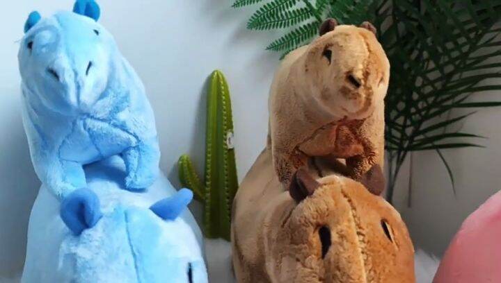 WT Capybara ตุ๊กตายัดไส้ของเล่นตุ๊กตานุ่มๆการ์ตูน,ตุ๊กตาผ้ากำมะหยี่หนู ...