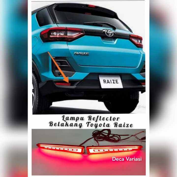 Lampu Reflektor Bumper Belakang Toyota Raize 2021 Led Reflektor Raize ...