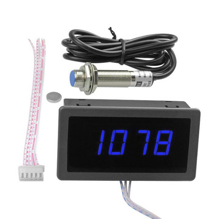 Digital Tachometer RPM Gauge Speed Meter With Hall Proximity Sensor ...