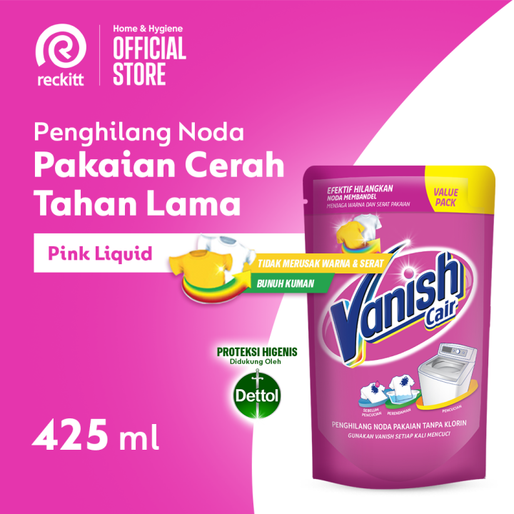 Vanish Cair Pink Pouch 425mL | Lazada Indonesia