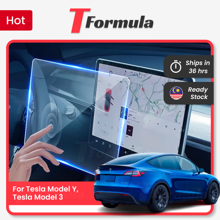 Tesla Screen Protector Tempered Glass ModelY Model3 Tformula ...