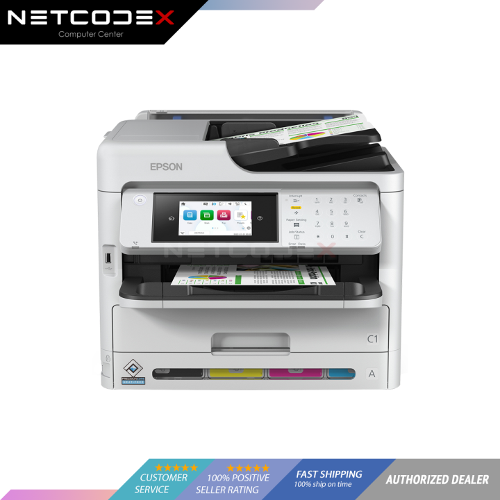 Epson WorkForce Pro WF-C5890 A4 Colour Multifunction Printer Copy Scan ...