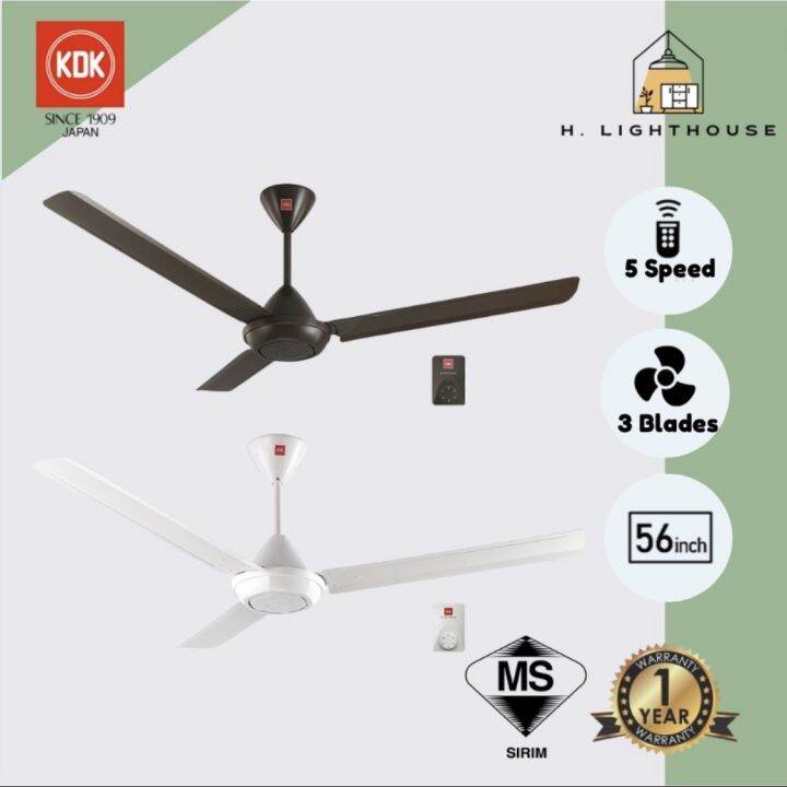 KDK Ceiling Fan K15VO 60" 3 Blades with Regulator and Warranty | Lazada