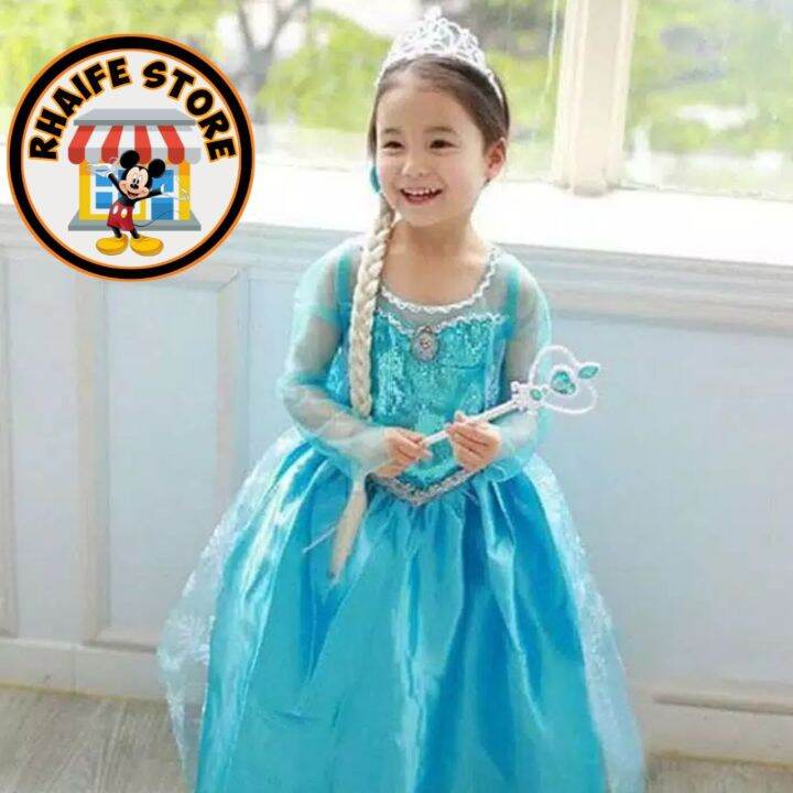 Rambut Elsa Dan Anna Frozen Mainan Anak Rambut Palsu | Lazada Indonesia