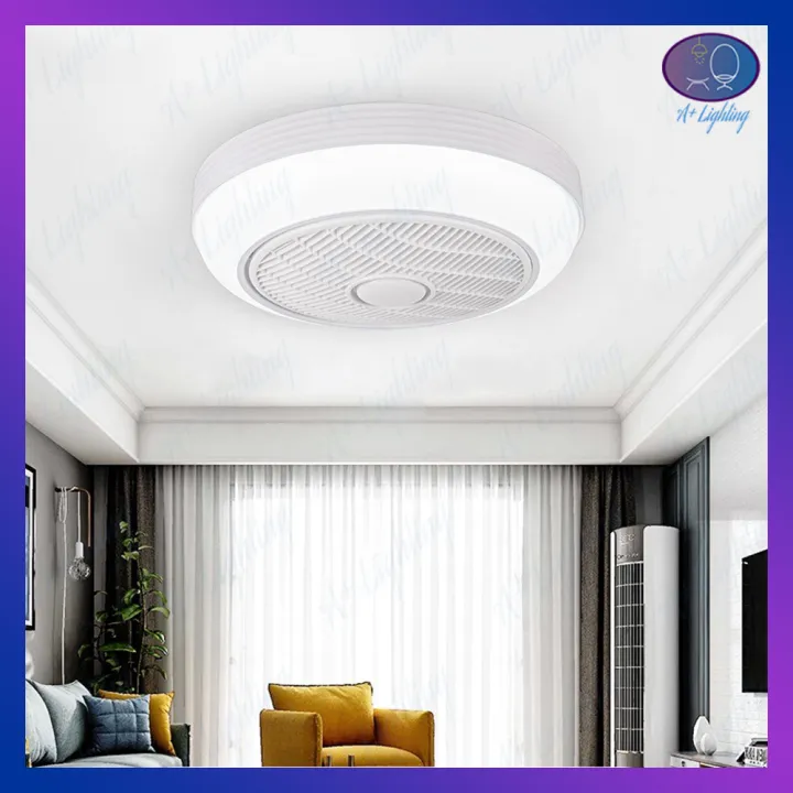 Ionizer Ceiling Fan with LED Light Adjustable Wind Speed Dimmable with ...