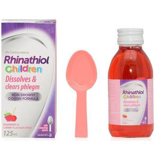 Rhinathiol Syrup 2% For Children 125ML with carbocisteine (Batuk Kahak ...