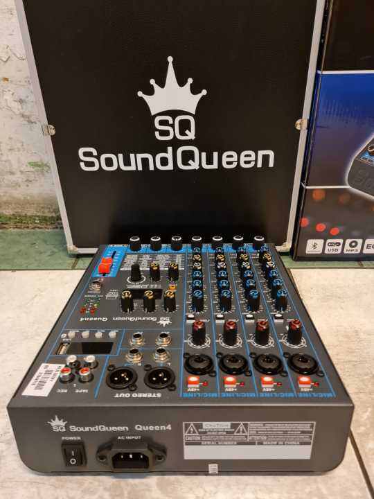 Mixer Soundqueen QUEEN 4 Queen4 channel SQ free koper terbaik | Lazada Indonesia